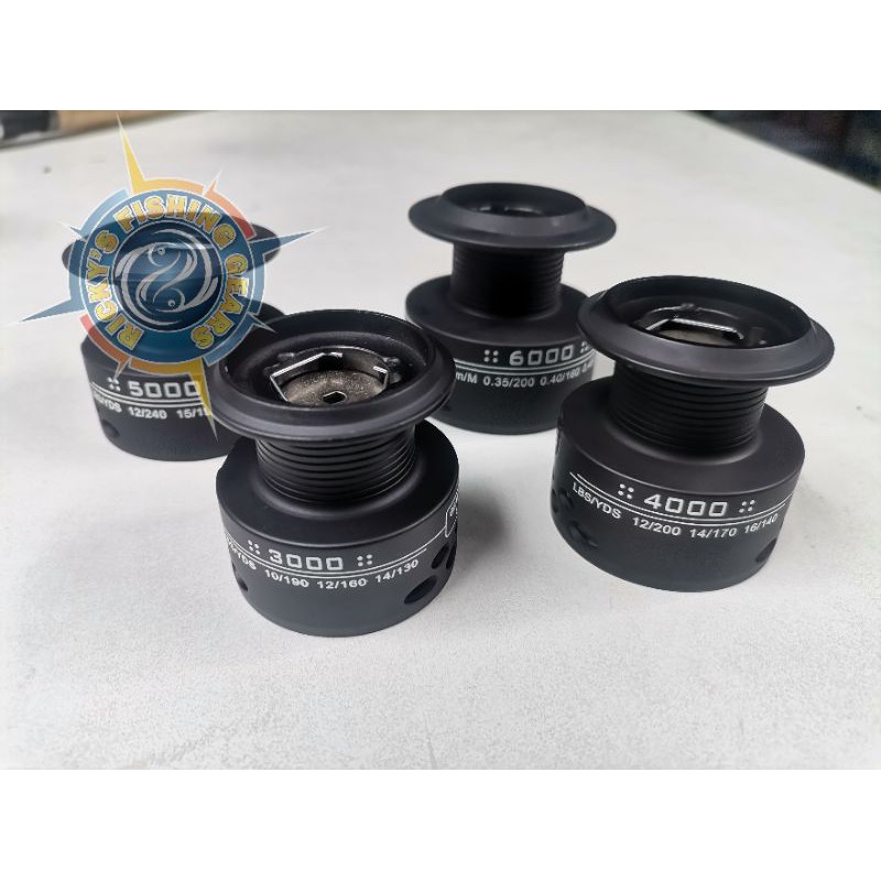 Fishing Reel Replacement Extra Spool Graphite | Shopee Philippines