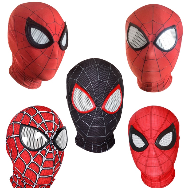 3D Spider-Man Far From Home Masks Avengers Infinity War Iron Spider Man ...