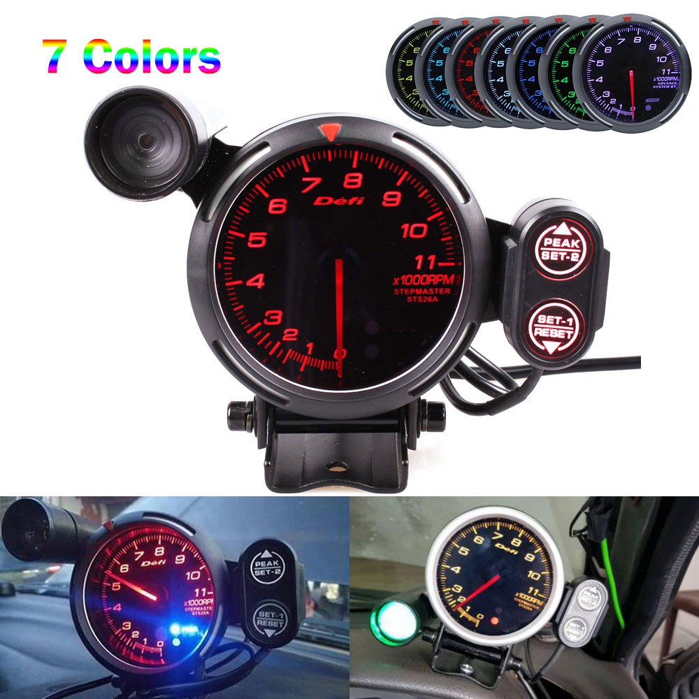 Defi BF Meter Racing Gauge 80mm 7 Colors 0-11000 RPM Tachometer Gauge ...