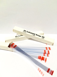 CELLULOID STRIPS dental/50pcs in a box ( 2 pcs per order ) | Shopee ...