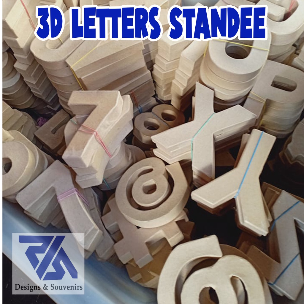 3d Letters Standee 4 inches | Shopee Philippines