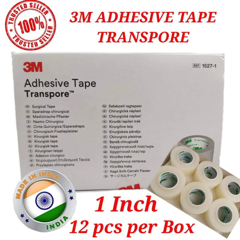 3M Transpore 1BOX Surgical Tape 1inch (12pcs per Box) On hand!!!! | Shopee Philippines