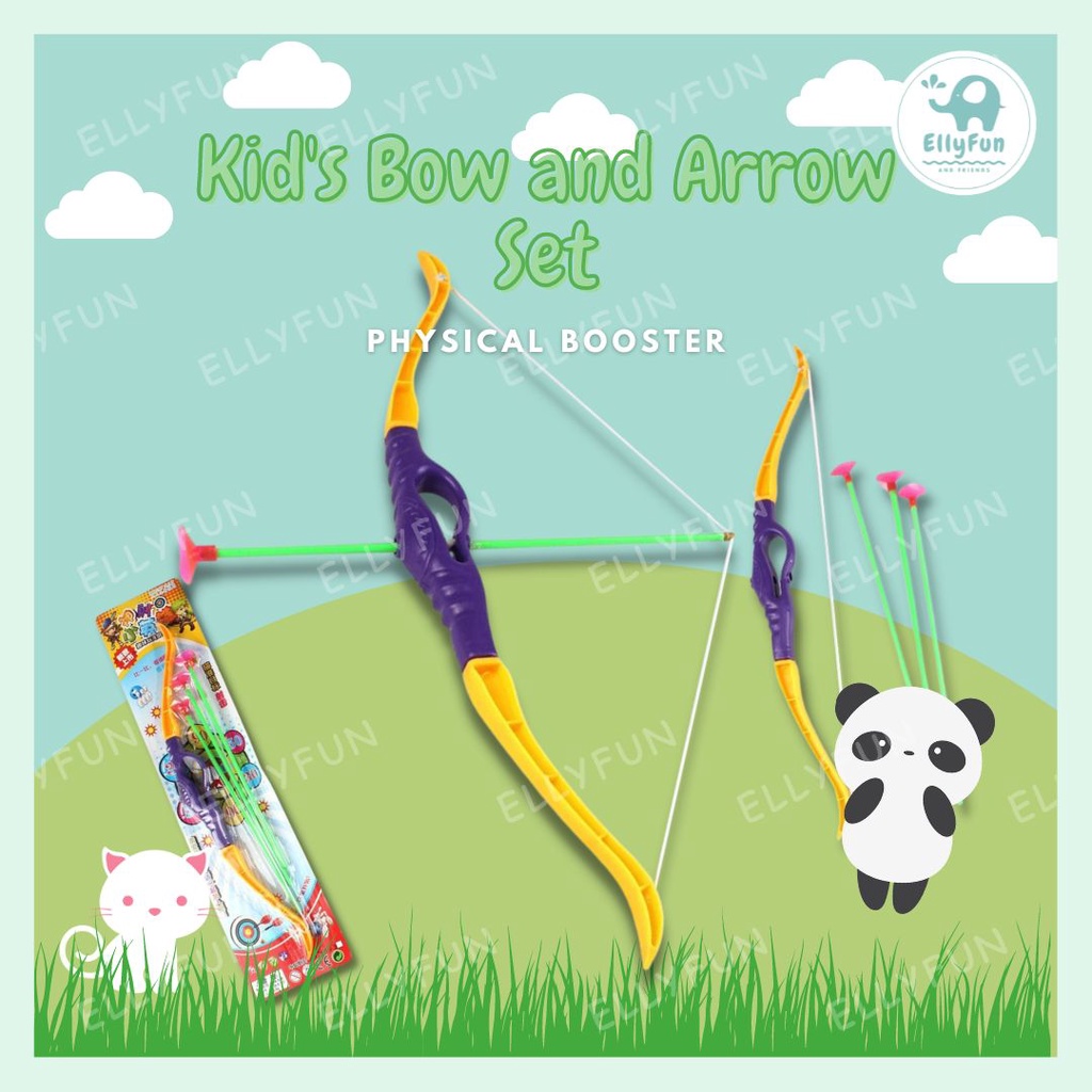 ELLYFUN Archer Toys Archery Kids Bow and Arrow Play Set Outdoor Toddler ...