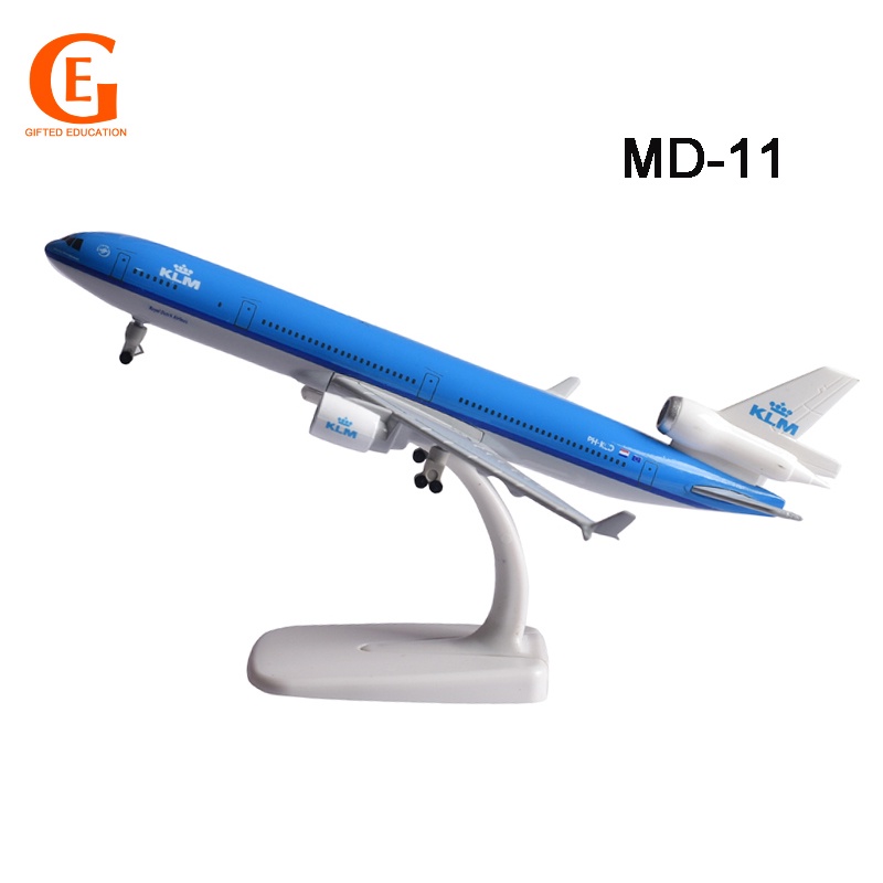 KLM MD11 Diecast Metal Plane Model Royal Dutch Airplane Aircraft Models ...
