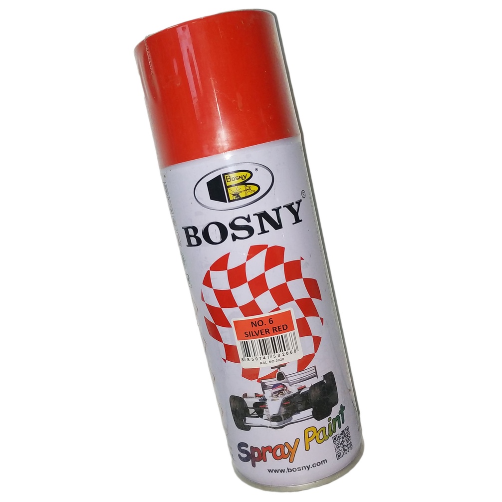 BOSNY SPRAY PAINT NO. 6 ( SILVER RED ) ( wall paints and coatings ...