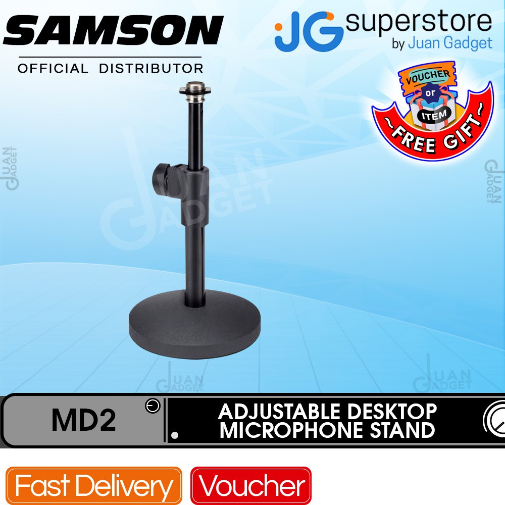 Samson MD2 Adjustable Desktop Microphone Stand Perfect use for Music ...