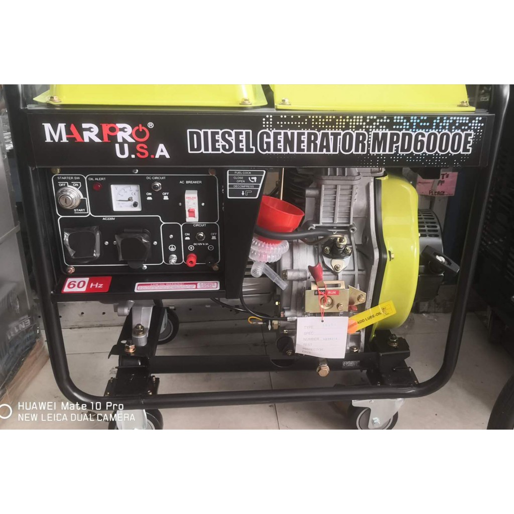 Marpro Diesel Generator Open type 6kva MPD6000E & MPD6500E 100%Copper ...