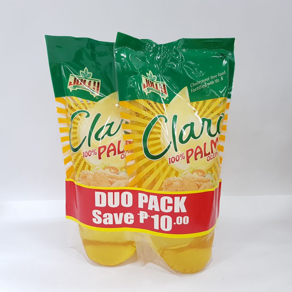 Jolly Claro Palm Oil Stand Up Pouch 1Liter Duo Pack | Shopee Philippines