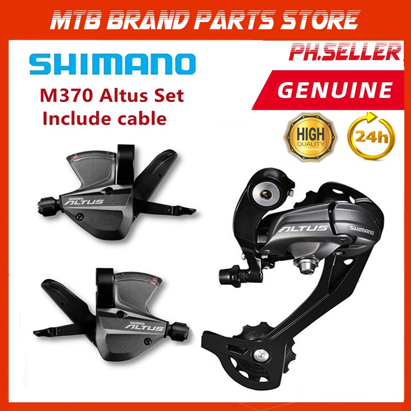 Shimano Altus SL-M370 3x9-Speed Shifter RD-M370 Rear Derailleur 9-Speed Rear Derailleur | Shopee ...