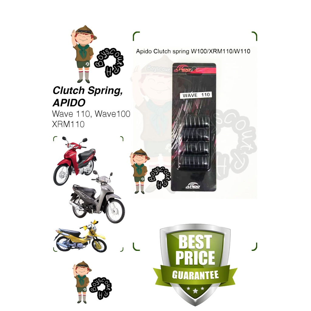 Clutch Spring for WAVE 110 WAVE 125 by APIDO | Shopee Philippines