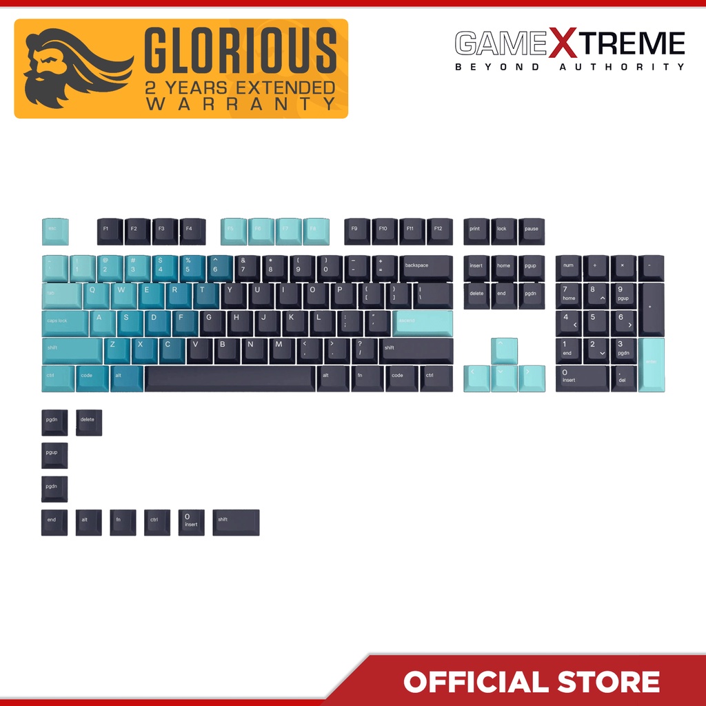 Glorious Premium PBT Keycaps Celestial Ice | Shopee Philippines