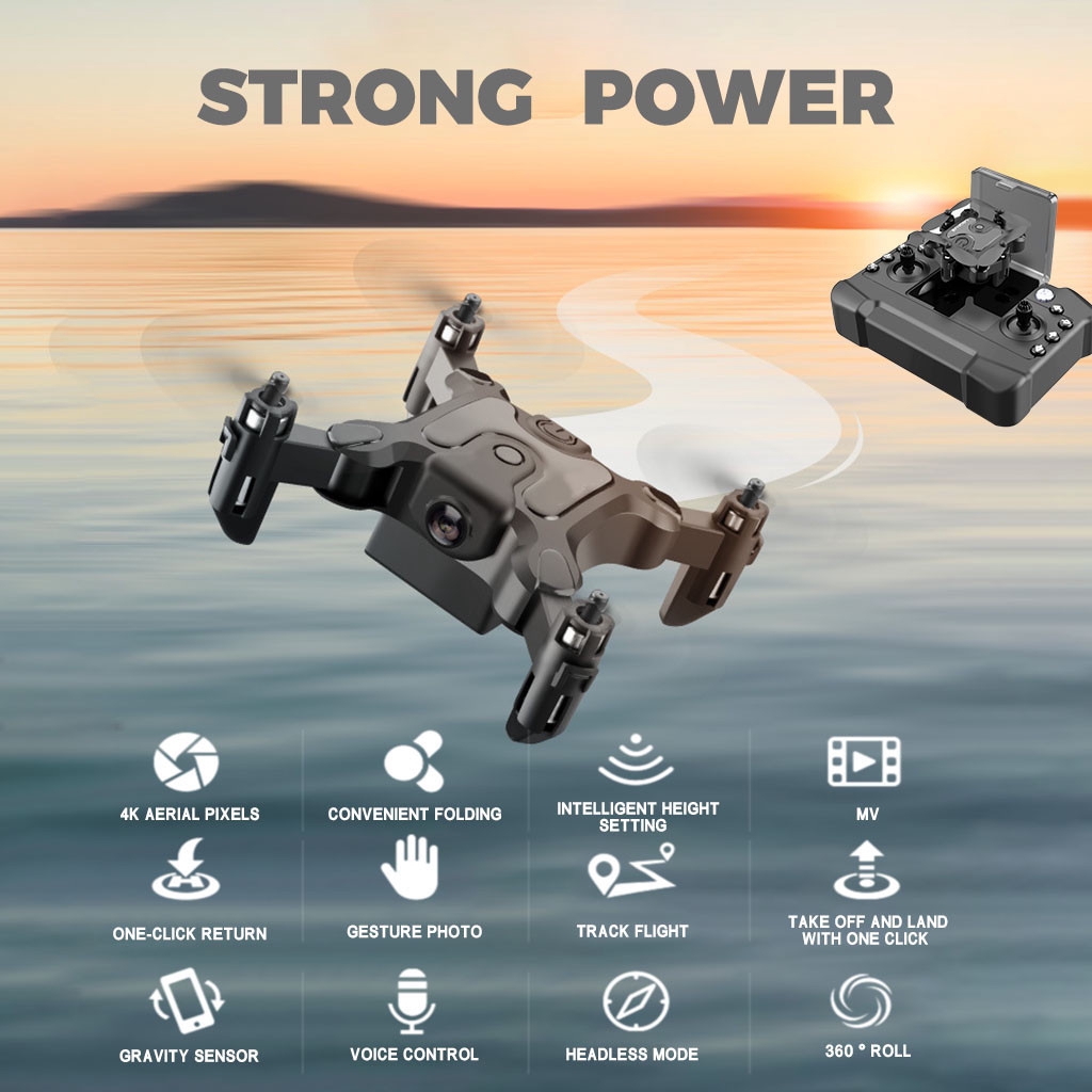 Mini Folding Unmanned Aerial Vehicle Pocket Drone Four-Axis Aircraft ...