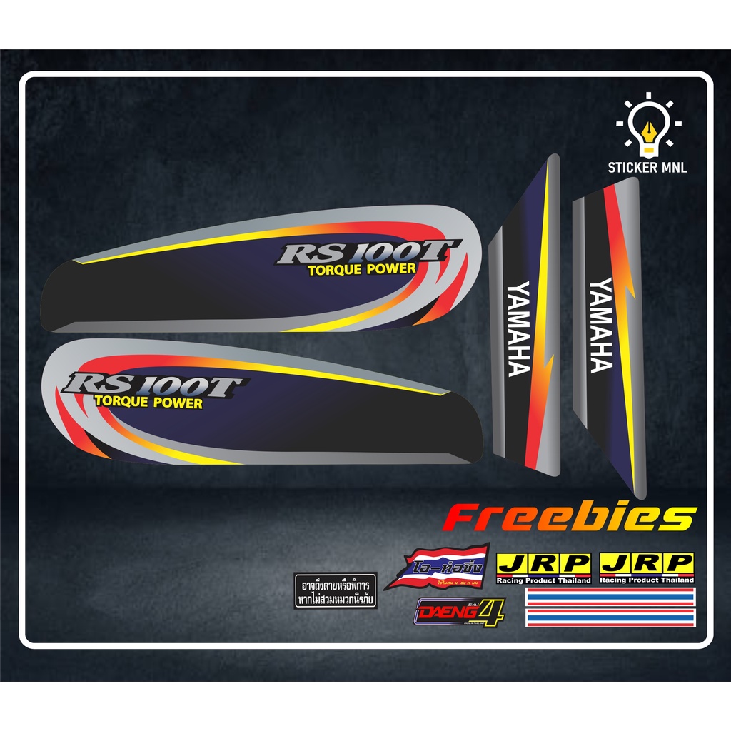 Yamaha Stock Rs100T decals thailand quality decal | Shopee Philippines