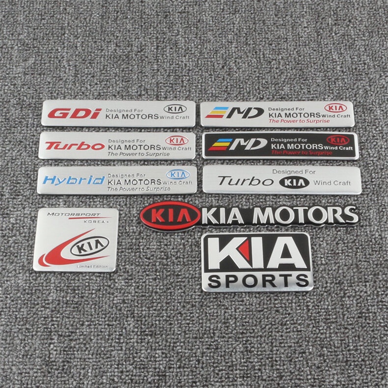 Metal logo sticker for KIA K3K4K5 KX3 Sportage R Morning Sorento ...