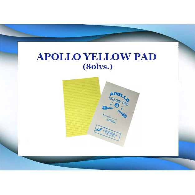 APOLLO YELLOW PAD (80LVS) | Shopee Philippines