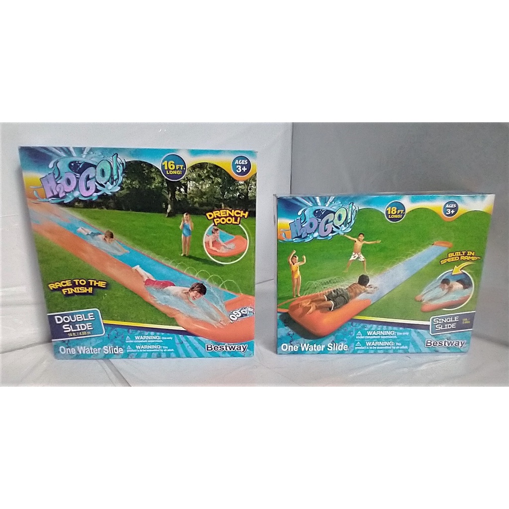 Bestway H20 GO Water Slides with Drench Pools Single or Double NewUSA ...