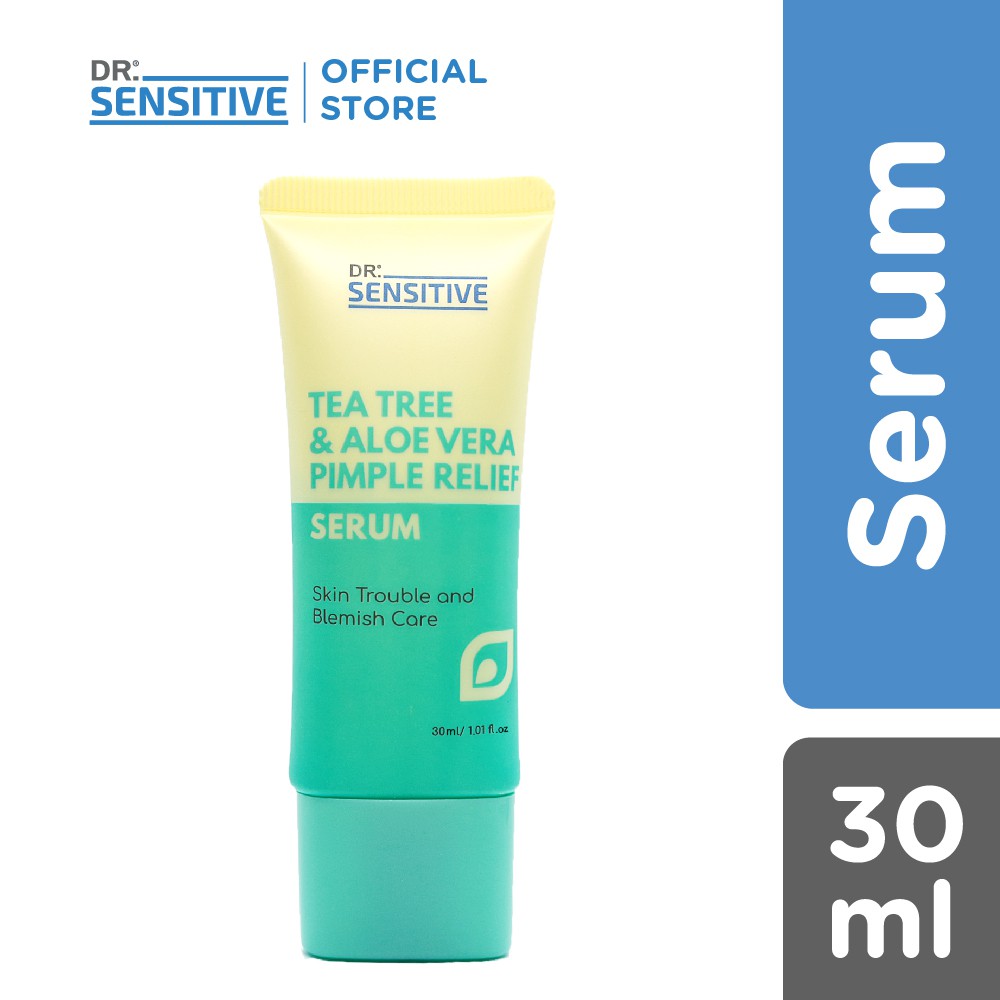 Dr. Sensitive Tea Tree And Aloe Vera Pimple Relief Serum 30mL | Shopee ...