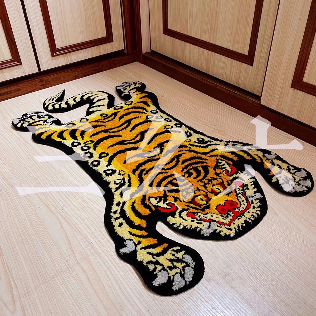 Tibetan Tiger Carpet Unique Anti-Slip Floor Mat Decorative Door ...