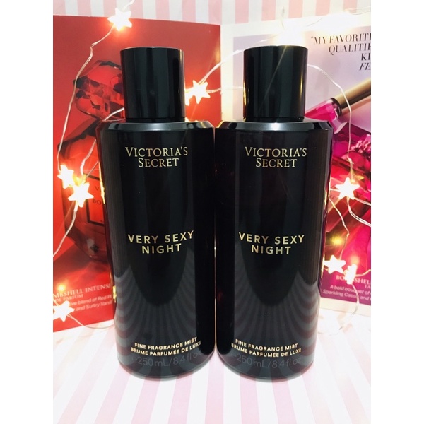 Victorias Secret Very Sexy Night Fine Fragrance Mist Full Size Shopee Philippines