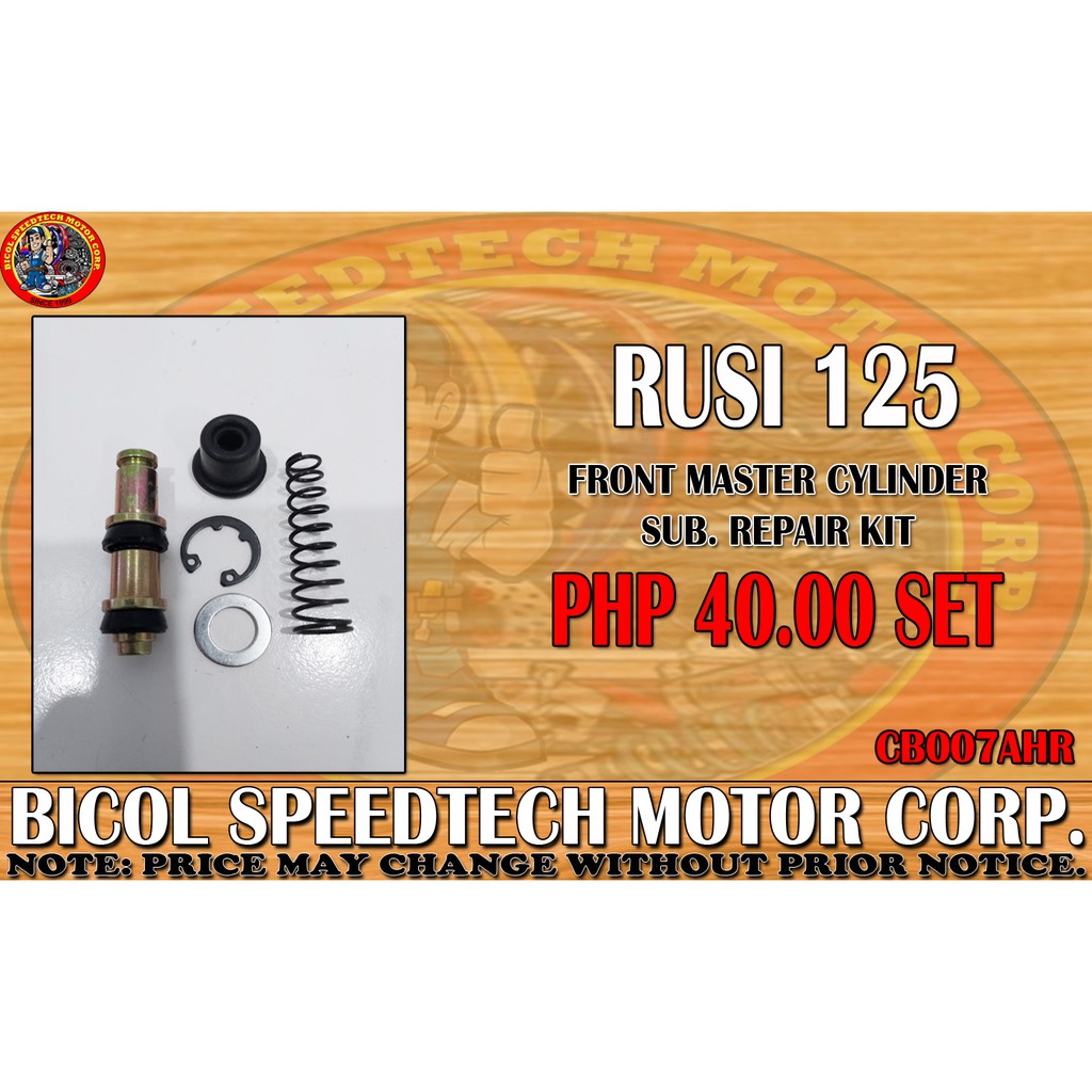 RUSI 125 FRONT MASTER CYLINDER SUB REPAIR KIT (CB007AHR) | Shopee ...