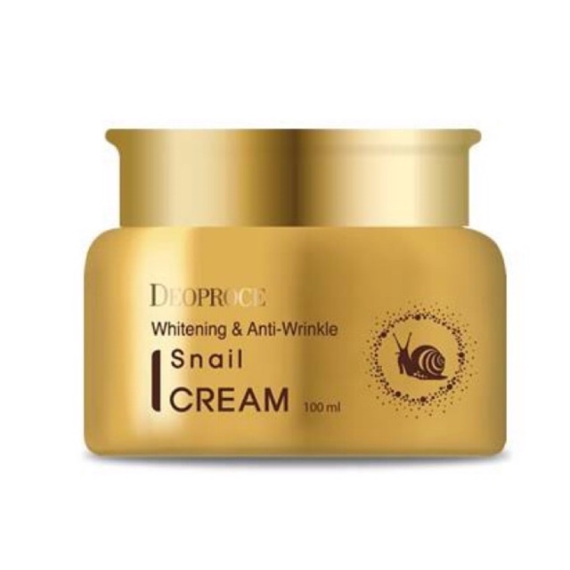 Deoproce Whitening & Anti-Wrinkle Snail Cream 100ml | Shopee Philippines