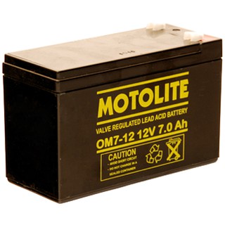 Motolite UPS Battery 12V 7Ah 20hr OM7-12 12 Volts 7 Ampere Rechargeable ...