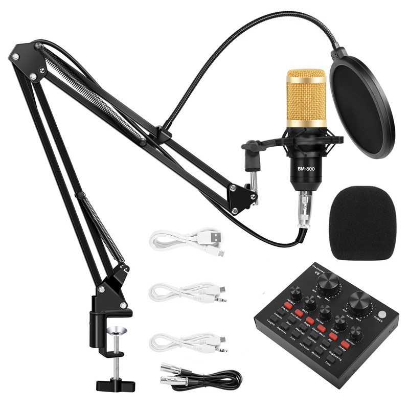 bea BM-800+V8 Original Meet BM-800 Condenser Microphone Kit With V8 ...