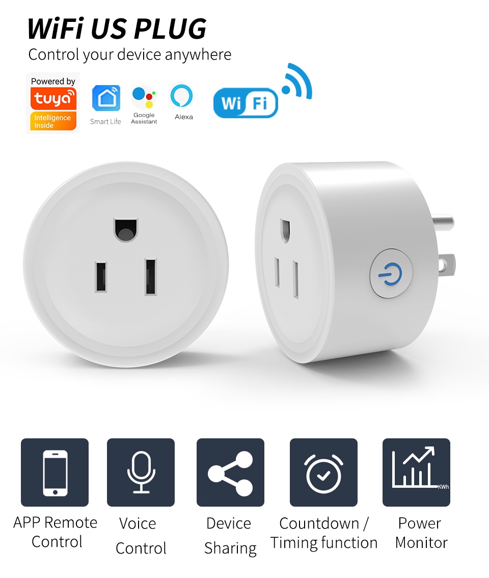 WiFi Socket Smart US Plug socket Wi-Fi Mini Smart Plug Socket Cozylife ...