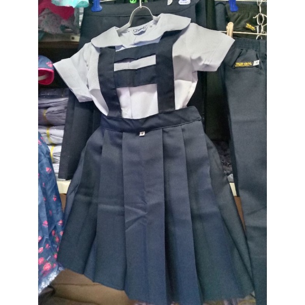 SCHOOL UNIFORM SKIRT AND BLOUSE SET KATRINA FABRIC | Shopee Philippines