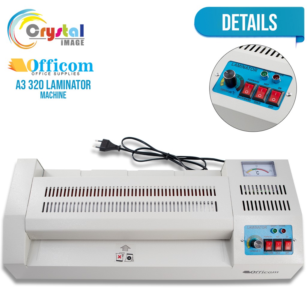 Officom 320 Laminator Machine A3 Hot And Cold Laminating Machine Heavy