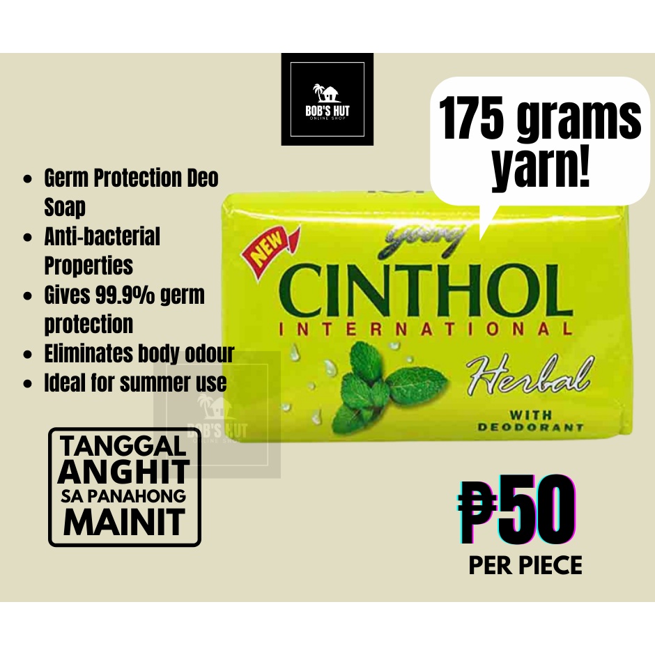 CINTHOL HERBAL Soap (175 grams) | Shopee Philippines