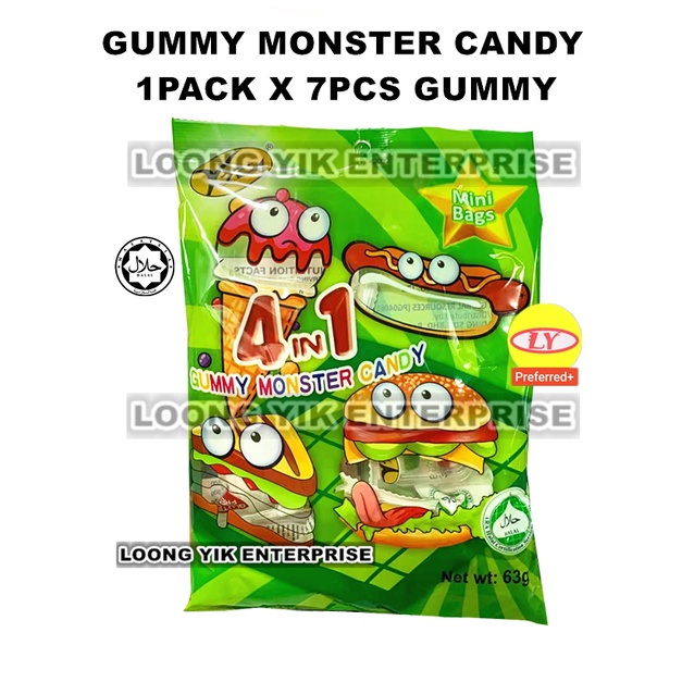 GUMMY MONSTER CANDY 1PACK X 63G | Shopee Philippines