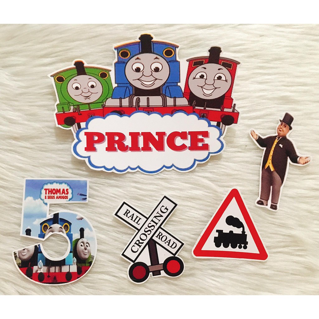 THOMAS AND FRIENDS Personalized Cake toppers! Free to add the name of ...