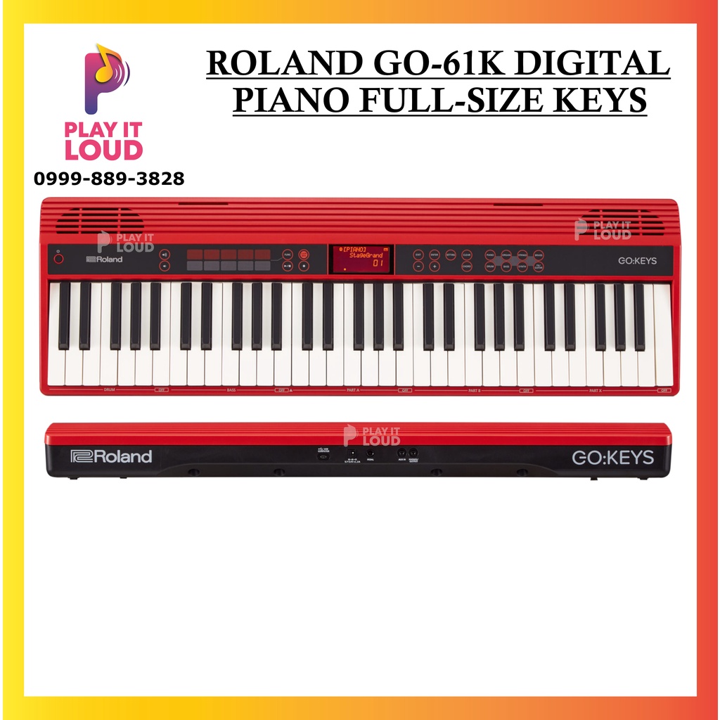 ROLAND GO-61P / GO-61K DIGITAL PIANO 61 STANDARD FULL-SIZE KEYS ...