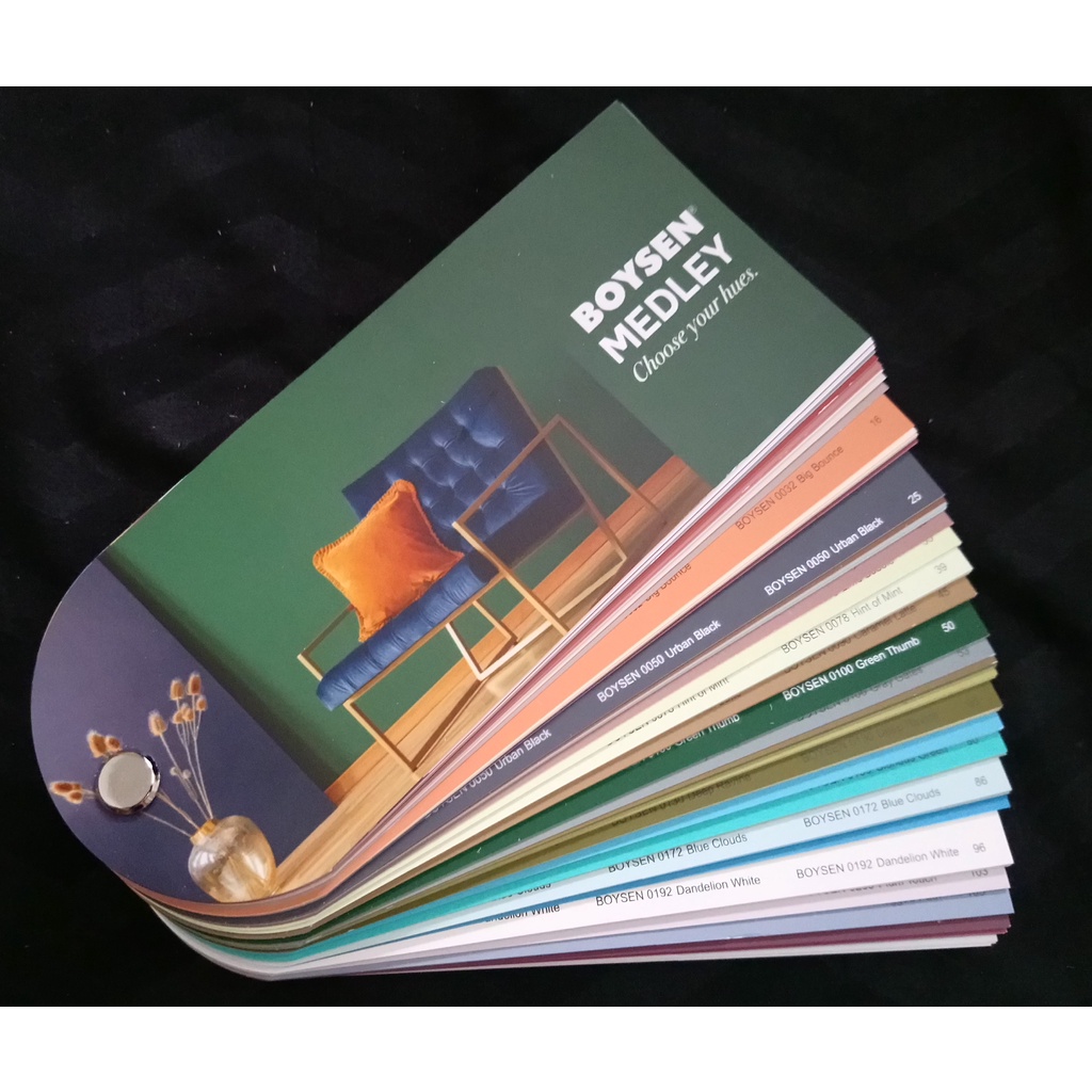 Boysen color chart medley 250 colors | Shopee Philippines