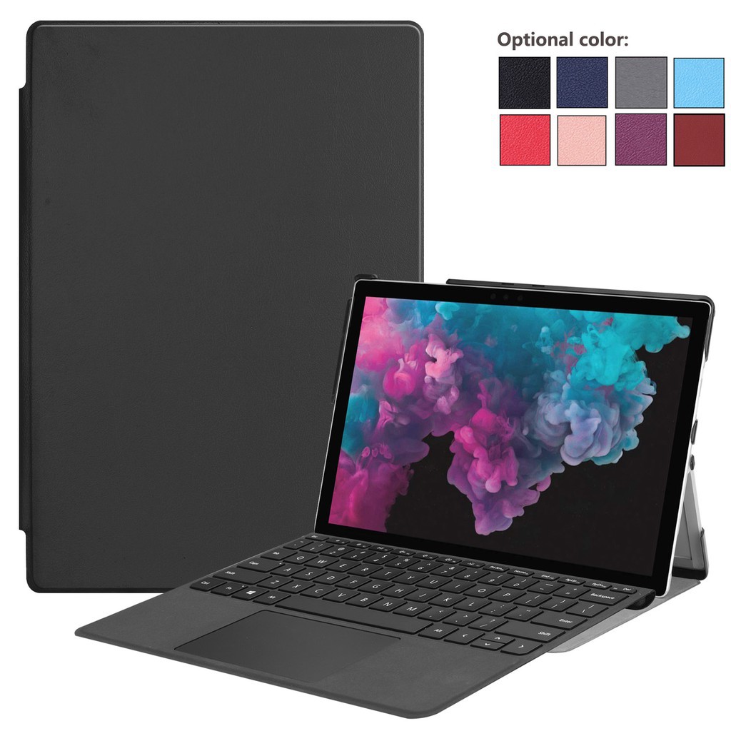 Surface Pro 6 7 8 Case, Slim Cover + PU Leather for Microsoft Pro 4 5 ...
