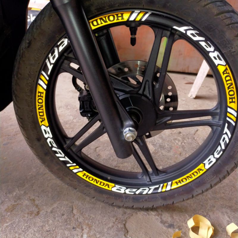 HONDA BEAT MAGS STICKER REFLECTORIZED (fit to honda beat v1 & v2 model ...