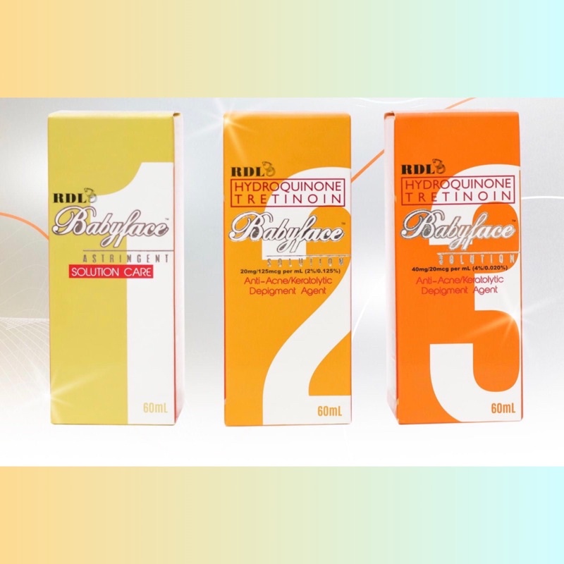RDL Baby Face Solution 1/2/3 (30ml & 60ml) | Shopee Philippines
