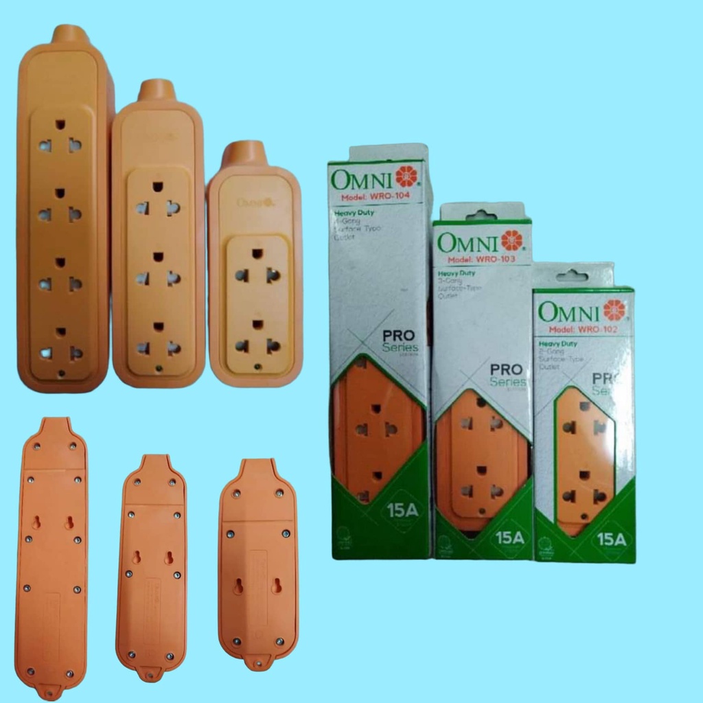 OMNI PRO SEREIS HEAVY DUTY OUTLET SURFACE TYPE 15A 37WATTS ORENGE ...