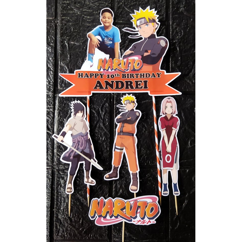 NARUTO PERSONALIZED CAKE TOPPER | Shopee Philippines