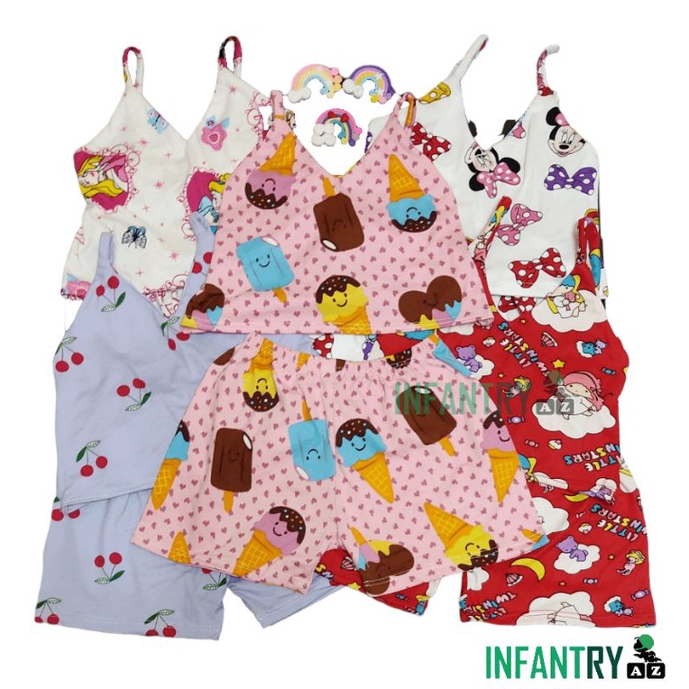 Baby Girl Strap Top and Shorts Terno 4mos-15mos BABY & KIDS OOTD ...