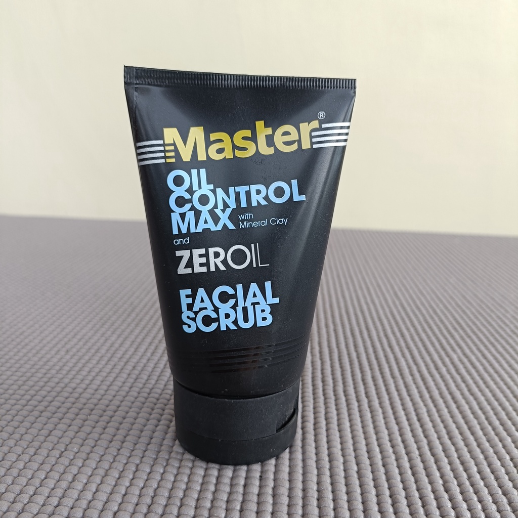 Master Oil Control Max with ZEROIL Facial Scrub for Men 100g | Shopee ...