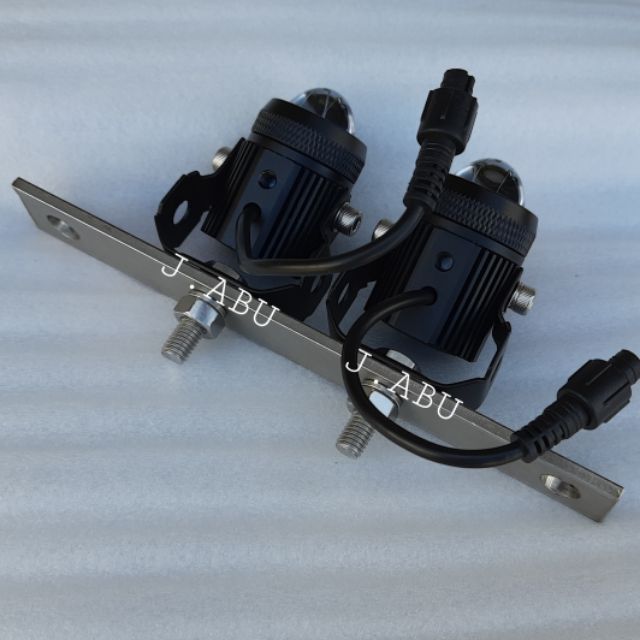 STAINLESS MDL MINI DRIVING LIGHT T-POST BRACKET FOR NMAX V1 V2 / AEROX ...