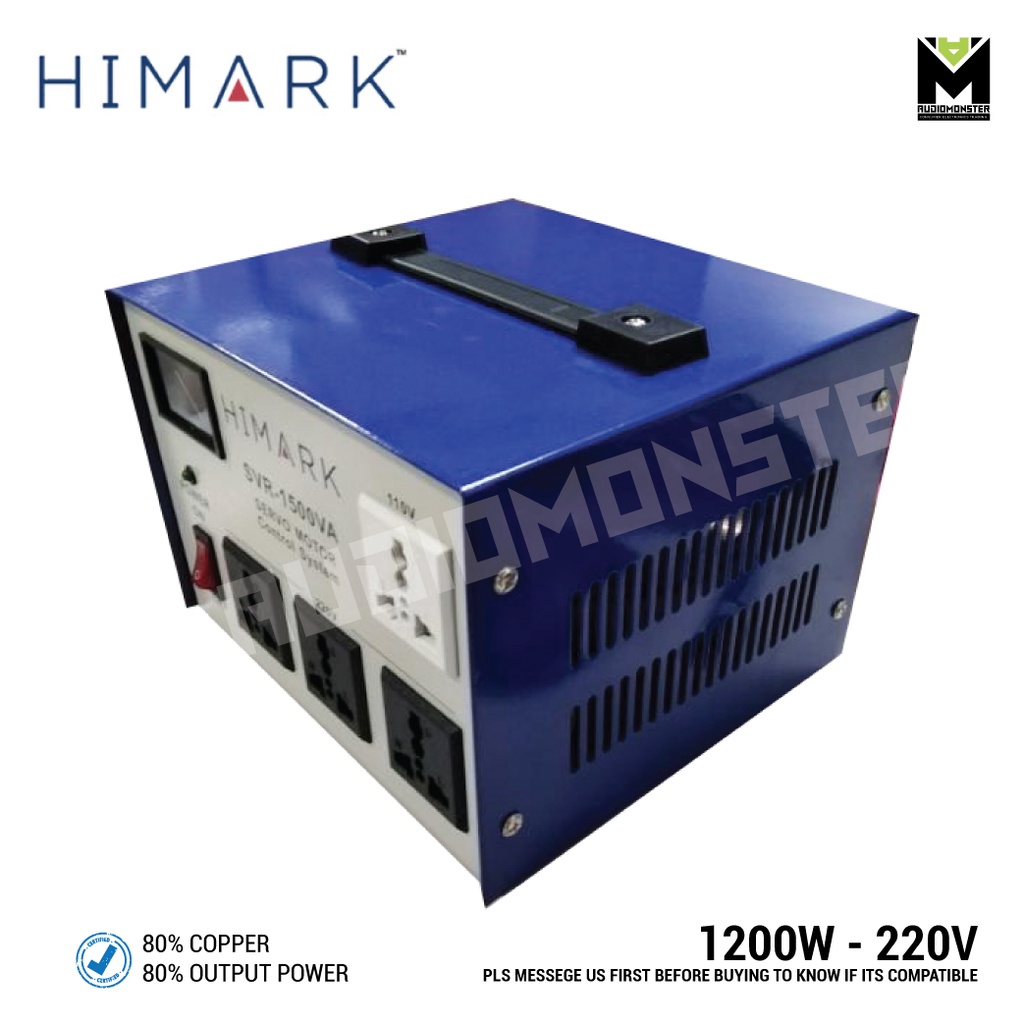 Himark SVR-1500 VA AVR Automatic Voltage Regulator 1500W | Shopee ...