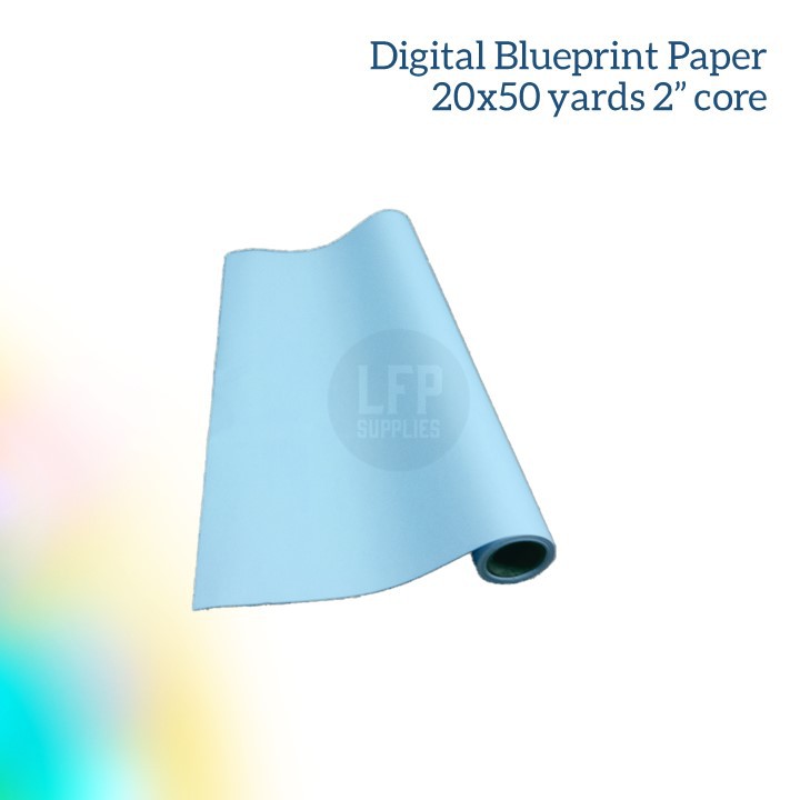 Digital Blueprint Paper (Blue Paper) Roll 20"x50 / 2in core | Shopee ...
