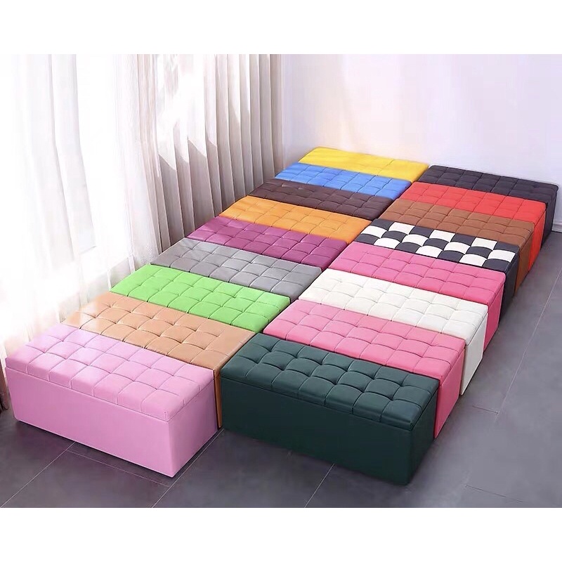 Hpro big size Foldable Rectangular storage stool sit adult sofa storage ...