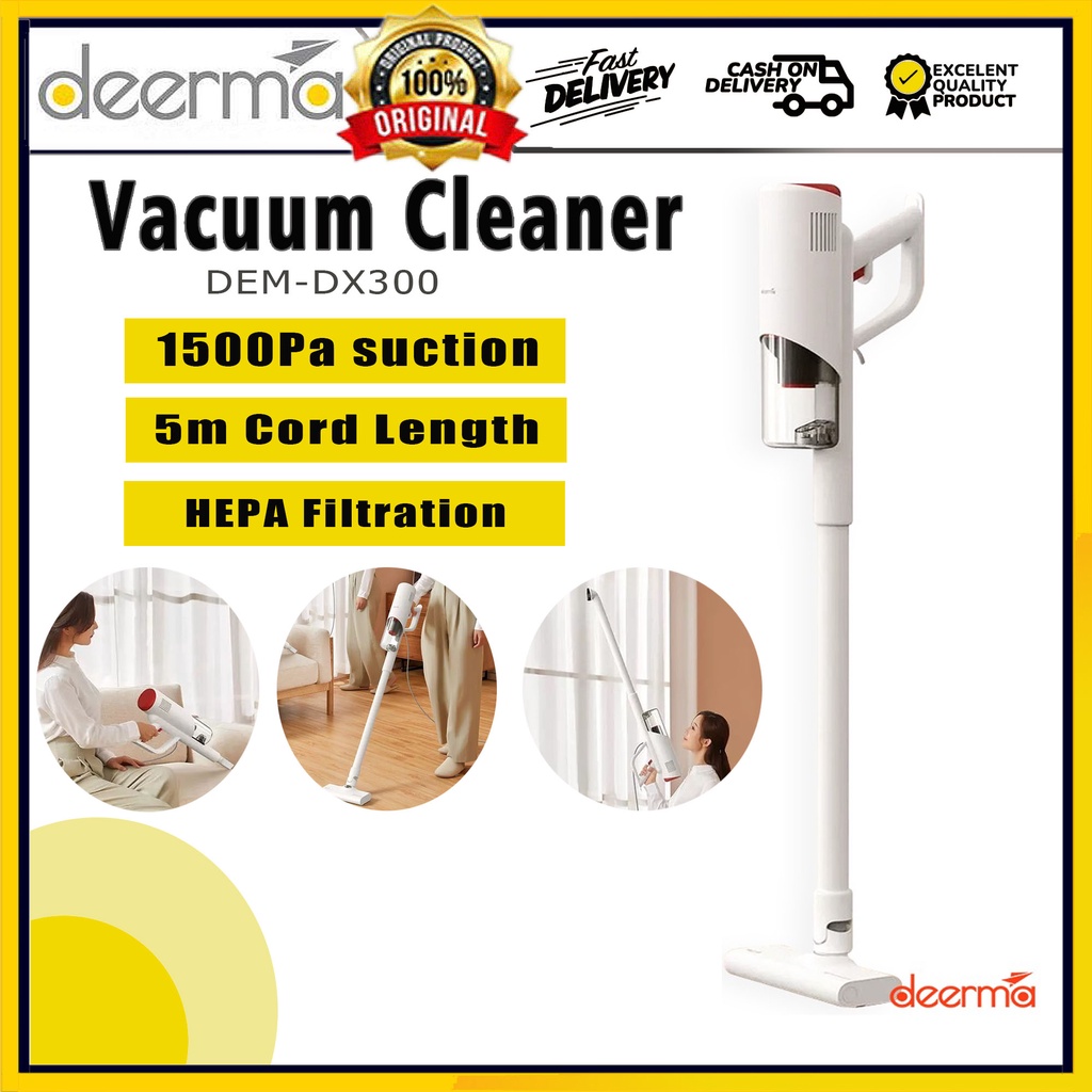 Deerma DX300 Portable 15KPA HandHeld Vacuum Cleaner Household Strength Dust Collector Home ...
