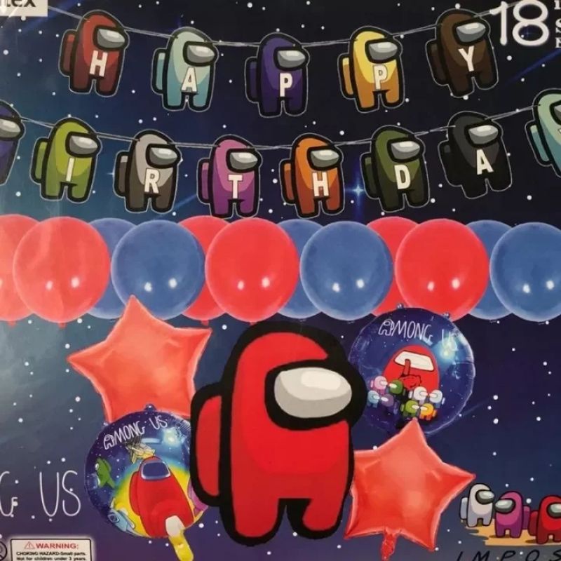 AMONG US PARTY BALLOON THEME SET | Shopee Philippines