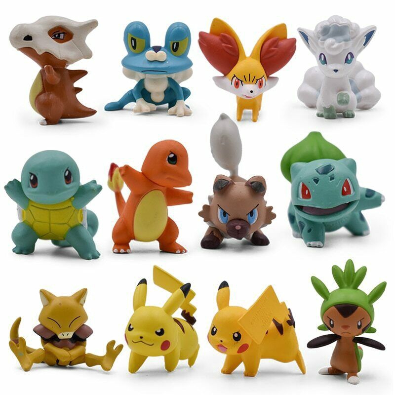 Cartoon Pokemon Character Action Toy Figure Model Charmander Cubone ...