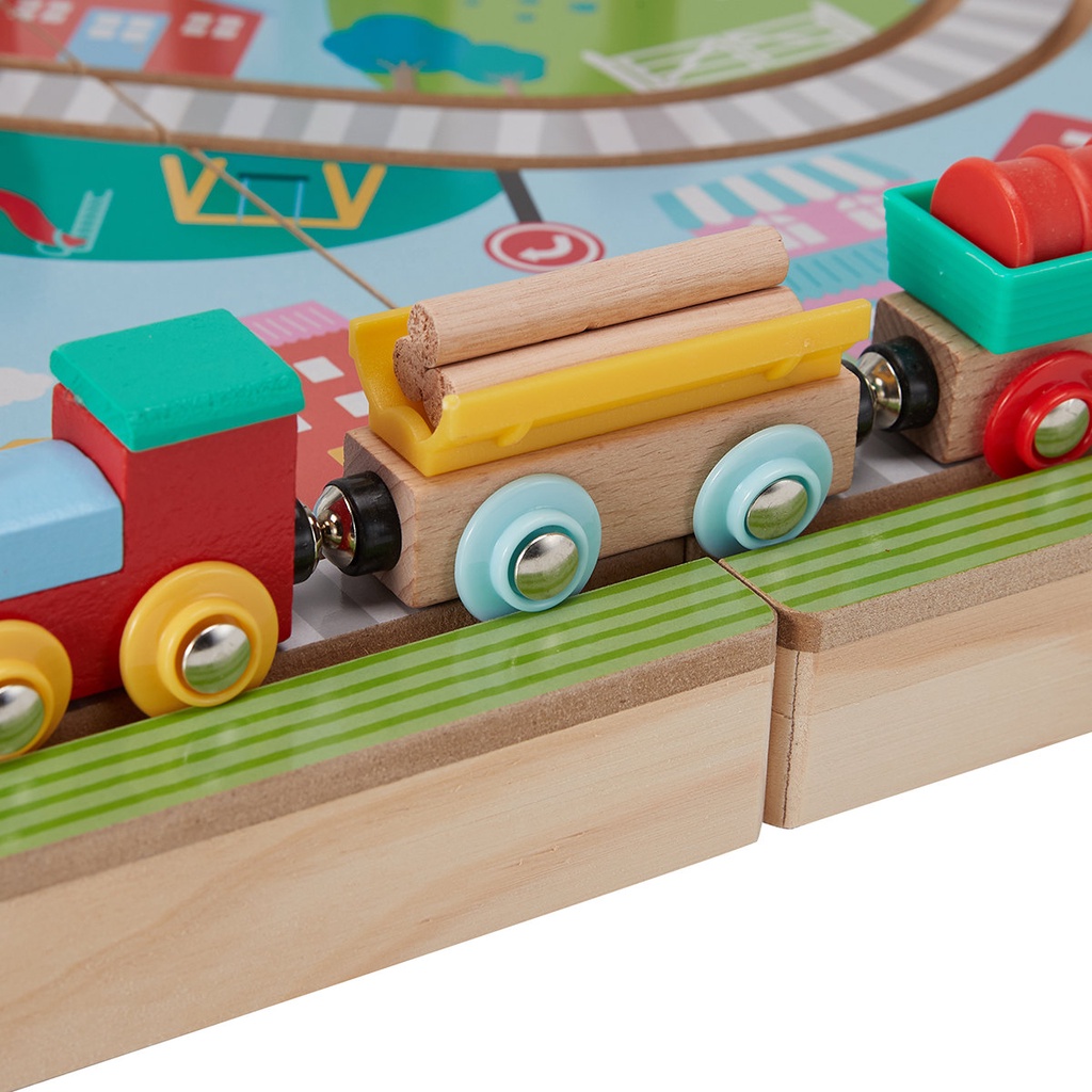 Anko Wooden Fold and Go Train Playset | Shopee Philippines